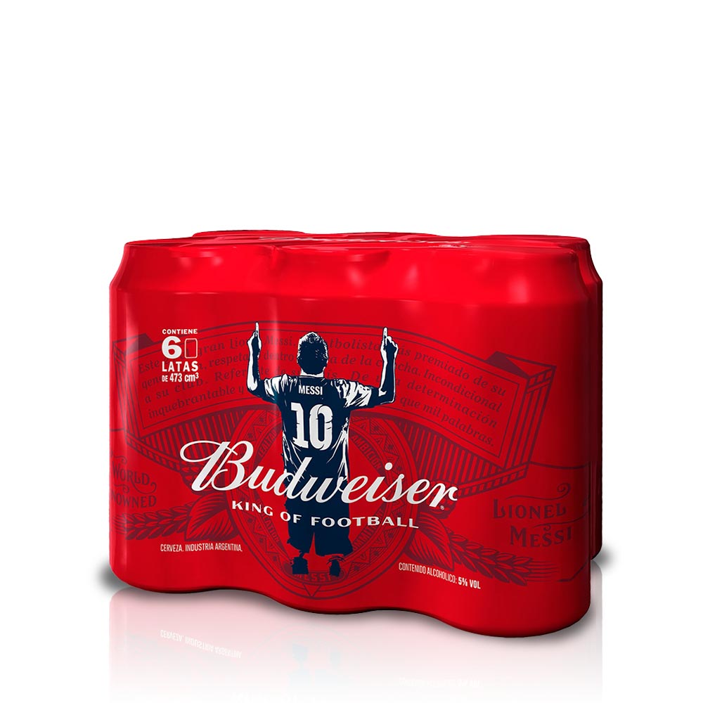 TaDá - Pack: 6 Budweiser Messi